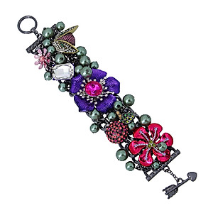 Betsey Johnson Flower Statement Bracelet