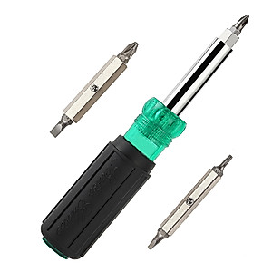 Bates- 11-in-1 Screwdriver/Nut Driver, Multi-Bit Screwdriver, Multi Screwdriver, 11 in 1 Screwdriver, Screw Driver, Multibit Screwdriver, All in One Screwdriver, Multitool Screwdriver