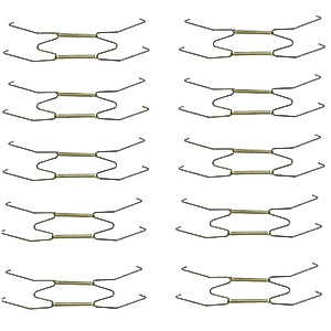 TIHOOD 10PCS 8” Invisible Wall Plate Hanger/Tray Display Hanger Brass Coated Holds 7.5" to 8.8" Plates