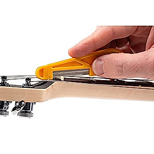 MusicNomad Diamond Coated Nut File Complete Shop Set - 16 pc. w/Storage Case + Cleaning Brush