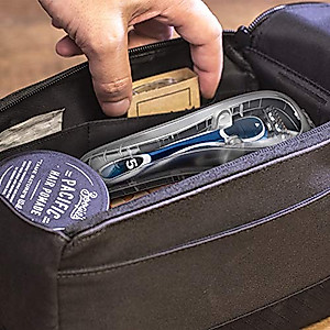QSHAVE - Portable Travel Razor Protector Hard Case for Manual Razor System (6-1/2" X 2-1/2" X 1"), 1PC, (No Razor In)