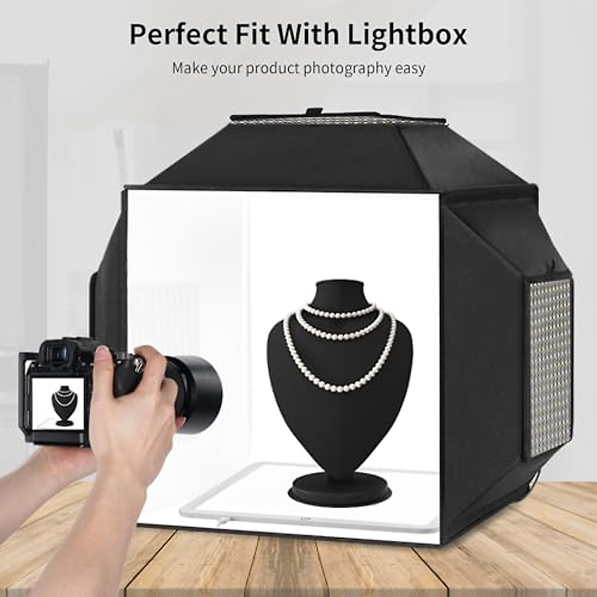 Selens Shadowless Bottom Light Panel for Light Box Photo Studio,11.5" x 11.5"/ 29 x 29cm LED Photography Light for Jewelry Cosmetic Crafts Small Products