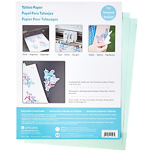 Silhouette America, Inc Temporary Tattoo Paper, 8.5x11 Inches, Basic