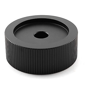 Magic&shell Volume Control Switch Knob 32x13mm Black Aluminum Sound Control Rotary Switch Knob for 6mm Potentiometer Volume Tuning Knob