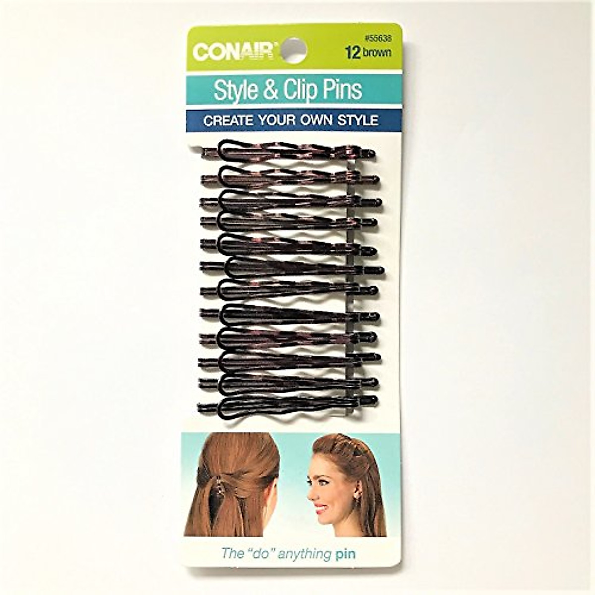 Conair Style & Clip Pins Brown