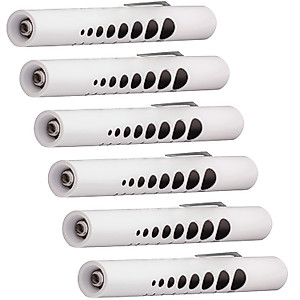 Novamedic 6 Pack Disposable LED Pen Light with Pupil Gauge, Medical Diagnostic Penlight for Doctors Nurses EMTs and Nursing Students, White