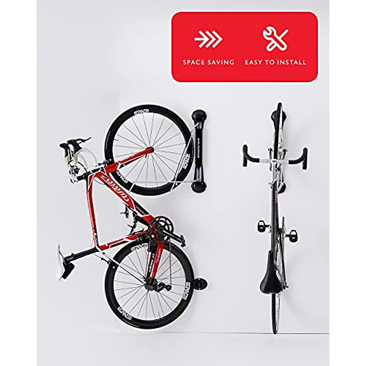 Steadyrack Bike Racks - Classic Rack - Wall Mounted Bike Rack Storage Solution for your Home, Garage, or Bike Park - 4 Pack
