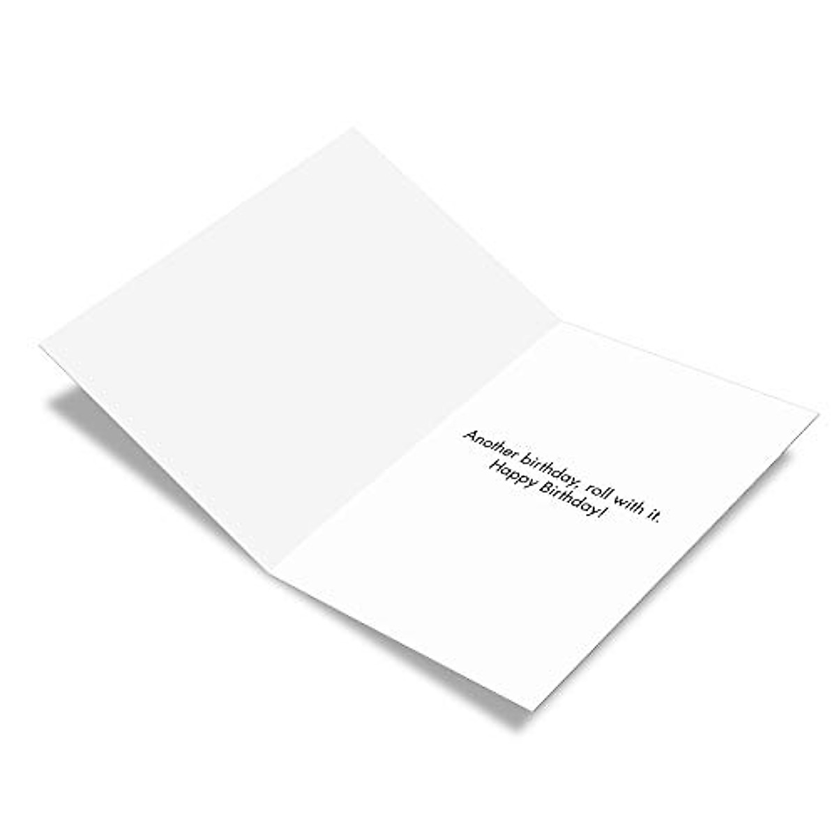 NobleWorks - 1 Happy Birthday Card with Funny Animals - Wildlife and Pet Humor, Fun Birthday Celebration Notecard - How I Roll C3956BDG