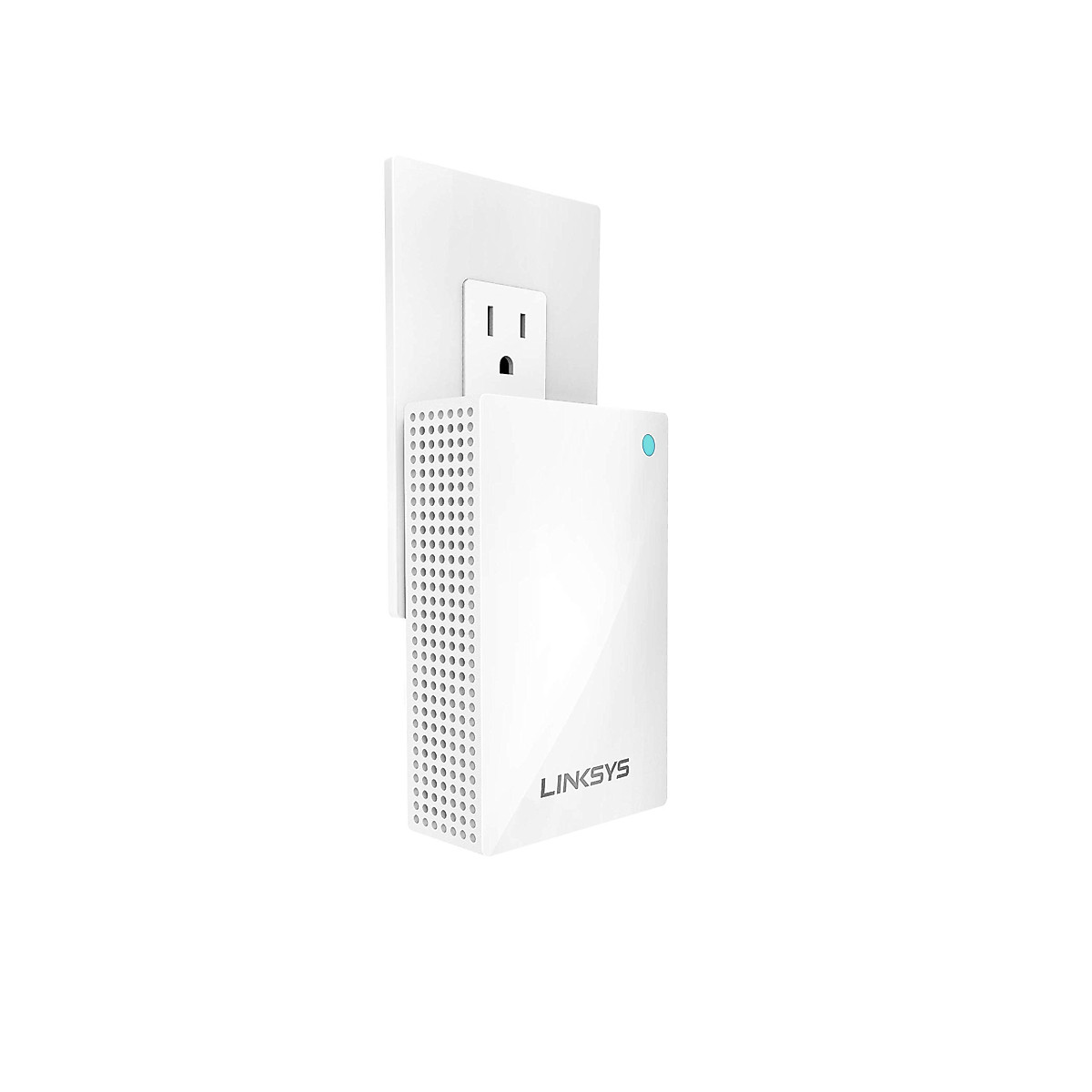 Linksys WHW0101P Velop Mesh WiFi Extender: Wall Plug-in, Wireless Range and Speed Booster for Velop Mesh Wi-Fi System, Single Outlet (White)