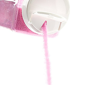 The Candery Cotton Candy Floss Sugar (2-Pack) Includes 100 Premium Cones | Raspberry Blue and Strawberry | Plastic, Reusable Jars | Easy Pour Spout or Scoop | Includes Scooper | 3 LBS Jars