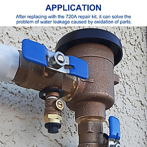 Aulpq RK1-720A Pressure Vacuum Breaker Repair Kit, for Zurn Wilkins 1/2”, 3/4”, and 1”Pressure Vacuum Breaker