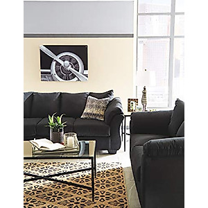 Signature Design by Ashley Darcy Classic Contemporary Sofa, Black