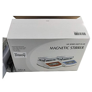 MS300 Hot Plate Magnetic Stirrer Digital Thermostatic Magnetic Stirrer with Maximum Stirring Capacity 2 Liters LCD Display Max Temperature 300 Degree Celsius