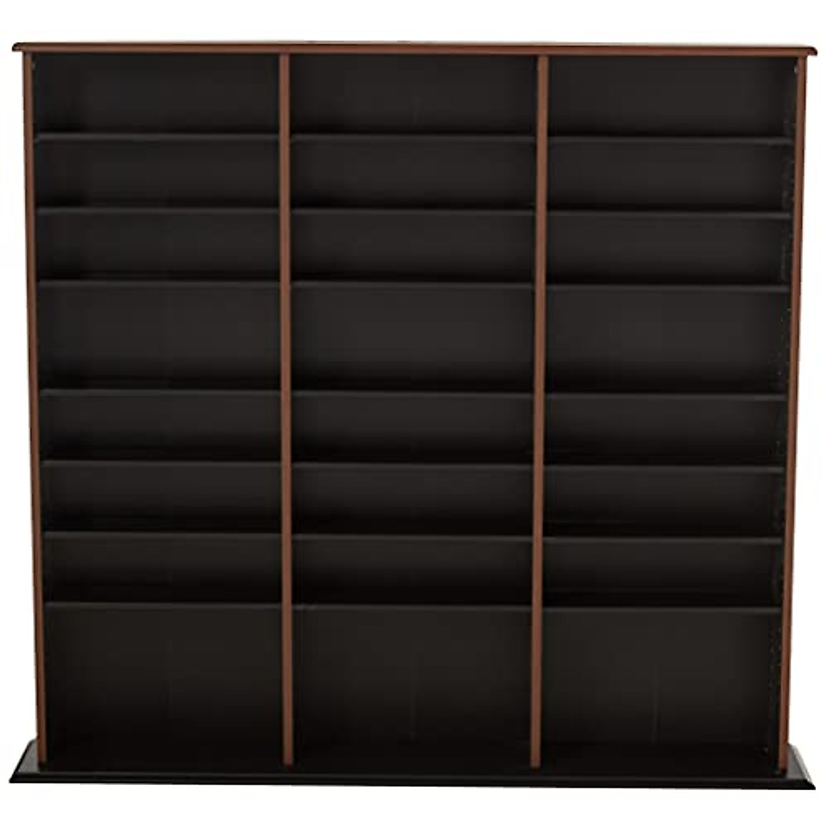 Prepac Triple Width Wall Storage, Cherry and Black