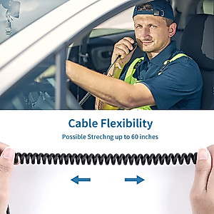 BAOFENG Two Way Radio Shoulder Handheld Speaker Mic, UV-5R Accessories,Long Range Walkie Talkies Earpiece with Mic UV-5R 5RPlus 5RA 5RB 5RC 5RD 5RE UV-82 82hp UV-S9 BF-F8HP etc.