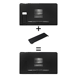 Rinbers Front Back Faceplate Rear Back Cover Housing Top Bottom Shell Case Replacement with Back Kickstand Host Shell Support Bracket Stand Holder for Nintendo Switch Console HAC-001