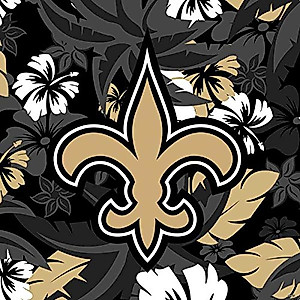 Skinit Decal Gaming Skin Compatible with PS4 Slim Bundle - Officially Licensed NFL New Orleans Saints Tropical Print Design