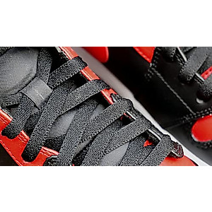 Proof Culture | Compatible with Jordan 1-8 Laces | Premium Flat Black Cotton Shoe Laces Replacement for Jordan Laces and Air Force Laces (Black, 54")