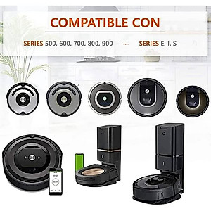 Replacement Tires for IROBOT ROOMBA Wheels Series 500 600 700 800 900 E5 E6 I7 Vacuum Parts Anti-slip and Great Adhesion (2)