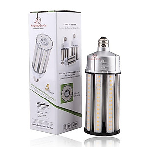 54 Watt LED Corn Bulb -Aries III Series - 7,200 Lumens -5000K - E26 Standard Base - Built-in 4KV Surge-Dimmable