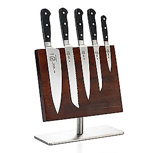 Mercer Culinary 6-Piece Renaissance Board Magnetic Knife Set, 11 3/8 x 9, Stainless Steel