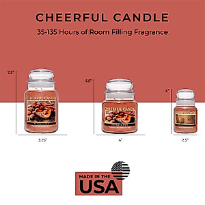 A Cheerful Giver - Nutmeg & Spice - 16oz Scented Candle Jar - Cheerful Candle -80 Hours of Burn Time, Candles Gifts for Women