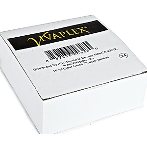 Vivaplex, 24, Clear, 15 ml (1/2 oz) Glass Bottles, with Glass Eye Droppers