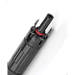 Jtron 5 PCS PV Solar Panel Connector Male/Female 20A Built-in Diode Inline Fuse Solar Wire Connectors Waterproof Anti-backflow