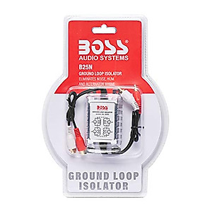 BOSS Audio Systems Ground Loop Isolator B25N noise Filter for Car Audio Systems