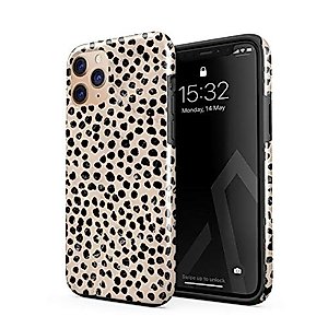 BURGA Cellular_Phone_CASE Compatible with iPhone 11 Pro, Silicone, Heavy Duty Protection, Slim Fit, Wireless Charging Compatible & Shock-Absorbent, Almond Latte