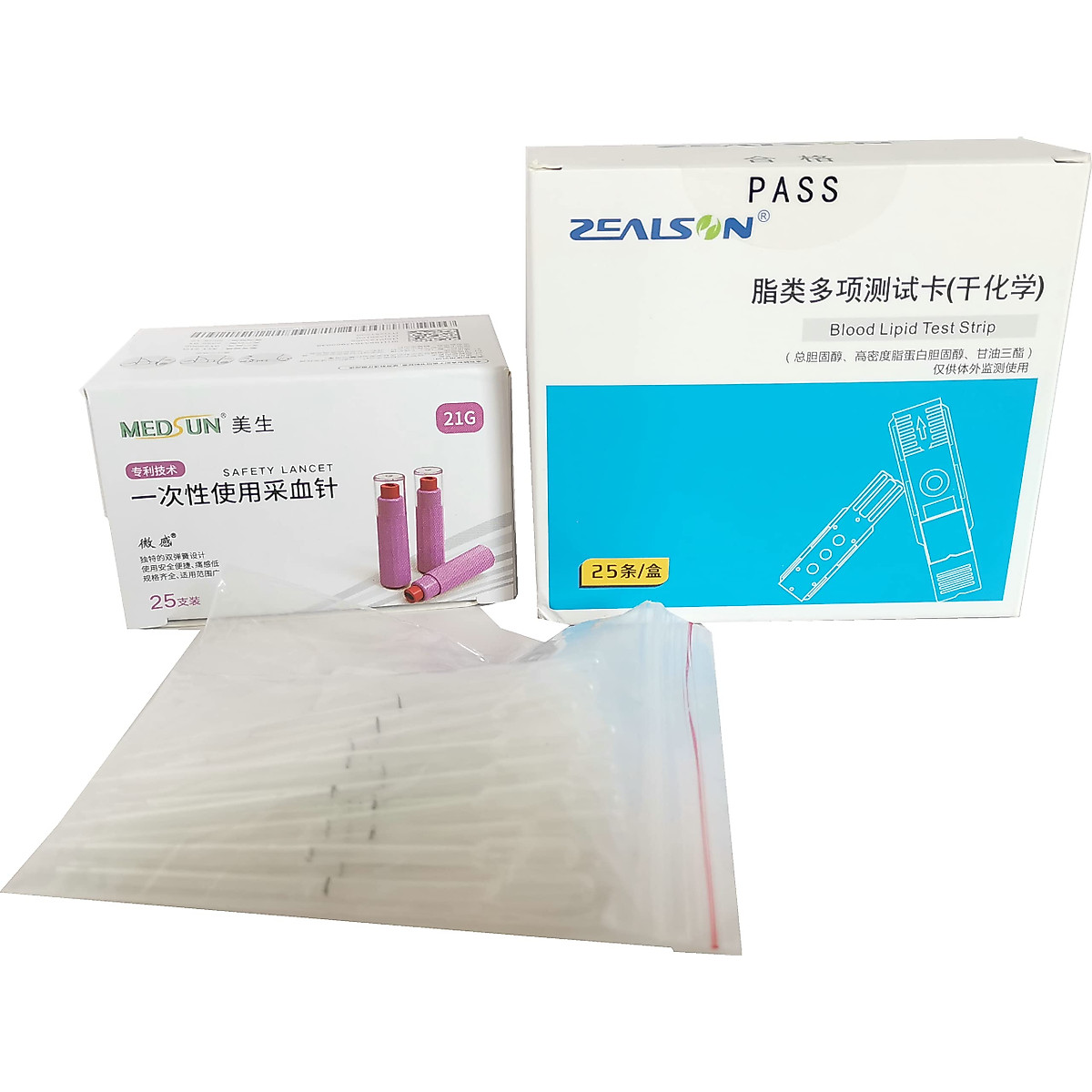 25pcs Lipid Test Strips Cholesterol Strips for ZEALSON-Lipid Test Meter