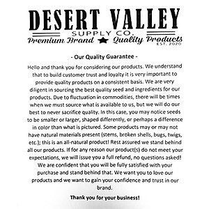 Desert Valley Premium Black Oil Sunflower Seeds - Wild Bird - Wildlife Food, Cardinals, Squirrels, Doves & More (10-Pounds)
