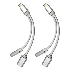 GRABOTE 2X Performance USB Type C to 3.5mm Aux Audio Charging Cable Adapter Splitter Headphone Jack