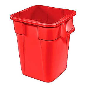 Rubbermaid 28 gal. Square Red Trash Can