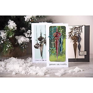 Sizzix Thinlits Die Set , Ornaments by Tim Holtz, 17 Pack, Multiple Sizes, us:one, Hanging Baubles 17 Count