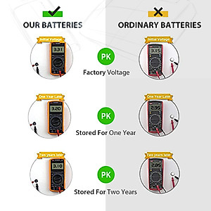 LiCB CR2032 Battery,Long-Lasting & High Capacity CR2032 Lithium Batteries,3 Volt Coin & Button Cell (5-Pack)