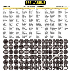 SpaceAid 24 Pcs Spice Jars with Bamboo Lids and Labels, Empty 4oz Glass Spice Bottles, Minimalist Farmhouse Spice Labels Stickers with Funnel, Seasoning Containers for Spice Rack, Cabinet and Drawer