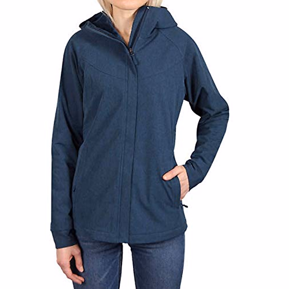 Kirkland Signature Ladies' Softshell Jacket (Teal Heather, Small)