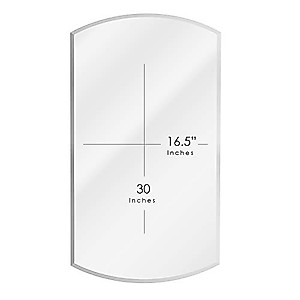 Head West Recessed Medicine Cabinets with Bathroom Mirror for Wall Infinity Eclipse Beveled Edge 16" x 30"