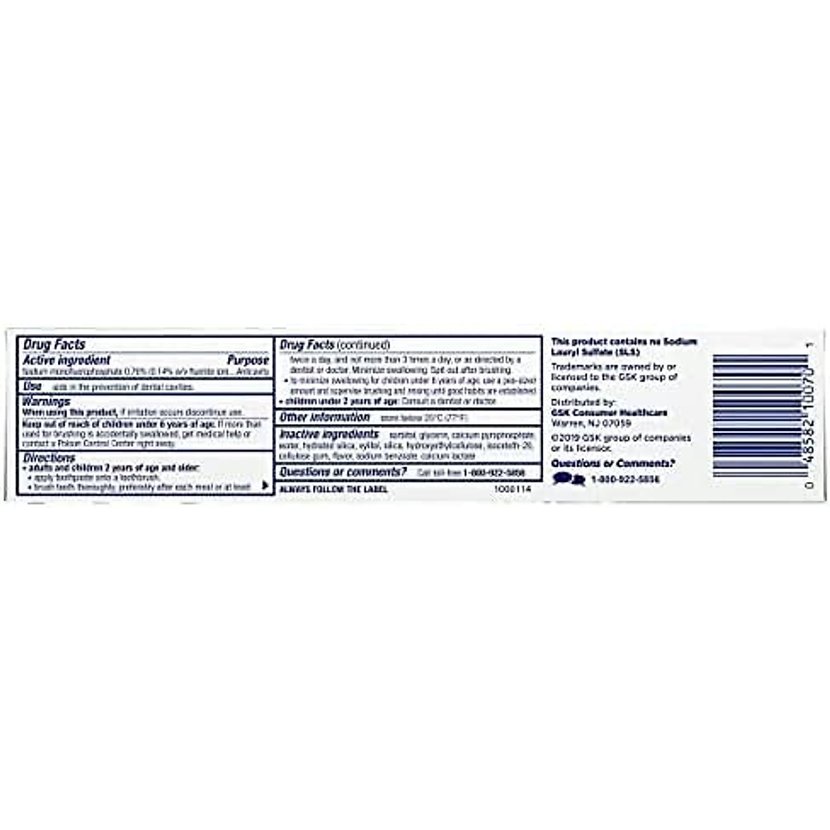 Biotene Gentle Mint Toothpaste 4.3 Ounce, (5 Pack)