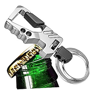 BESPORTBLE Beer Opener Car Decoration 2pcs Multifunctional Keychain Beer Zinc Alloy Portable Car Key Chain Car Keychain