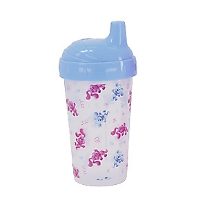 Toddler Sippy Cups for Girls | 10 Ounce Blue’s Clues Sippy Cup Pack of Two with Straw and Lid | Durable Blue Leak Proof Travel Water Bottle for Toddlers
