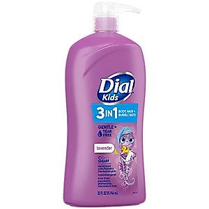 Dial Kids 3-in-1 Body+Hair+Bubble Bath, Lavender Scent, 32 fl oz