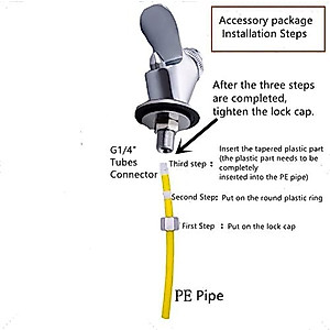 HOMCBEC Lead-Free Brass Polished Chrome Public Drinking Fountain Faucet Water Filters Water Faucet Outdoors,Drinking Bubbler Tap for Kitchen Bathroom