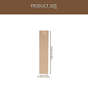 Cabilock 200pcs Kraft Paper Chopsticks Bag Kraft Chopsticks Sleeve Tableware Carrying Case Straws Cutlery Storage Pouch for Travel School Office Dishwasher Holder