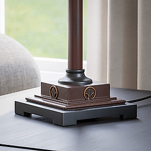 Kenroy Home 20182GR Iron Lace Buffet Lamp with Golden Ruby Finish, Classic Style, 32" Height, 11" Width, 11" Depth