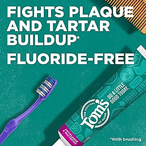 Tom's of Maine Antiplaque & Whitening Fluoride-Free Peppermint Toothpaste, 5.5 oz