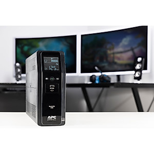 APC BN1350M2 Back-UPS PRO BN Series Battery Backup System, 10 Outlets, 1,350 VA, 1,080 J