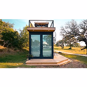 EMONIA 20ft x 10ft 3 Room Prefab Container House Luxury Tiny Homes to Live in for Adults Mini Mobile Modular Guest Homes kit