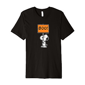 Peanuts - Halloween - Snoopy Boo Sign Premium T-Shirt